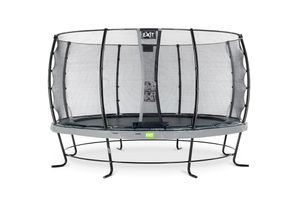 8719743250963 - Exit Toys - exit Elegant Trampolin ø427cm mit Economy Sicherheitsnetz - grau - Grau