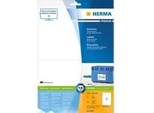 4008705086363 - HERMA Multifunktionsetiketten 8636 Weiß Rechteckig 210 x 148 mm 10 Blatt à 2 Etiketten