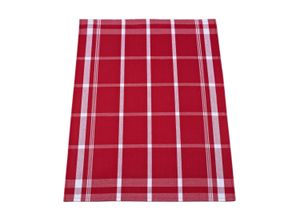 4019183116886 - ROSS Geschirrtuch Exclusiv KARO (BL 50x70 cm) BL 50x70 cm rot