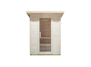 4058166244819 - HOME DELUXE - Outdoor Saunahaus TALO M - für 3 Personen Holz Fichtenholz - inkl Saunaofen und Saunazubehör I Gartensauna Außensauna Sauna