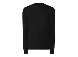 4026399036693 - Übergröße  Maerz Pullover aus Merinowolle mit Stehkragen in Schwarz