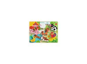 6972633372905 - Tooky Toy 3D Kinder Holz-Puzzle Tiere 8-teiliges Steckpuzzle ab 12 Monaten grün