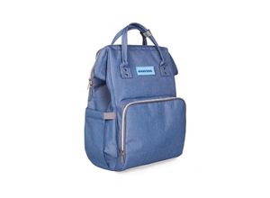 3801108020238 - Kikkaboo Wickeltasche Siena Rucksack Wickelunterlage Grifflänge einstellbar hellblau