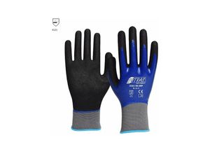 4059904005778 - Nitras - Montage-Handschuh Oil Grip Gr 7 Nitril gesandet blau schwarz 3550