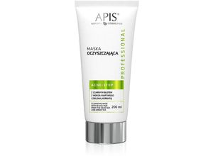 5901810000028 - Apis Acne - Stop Reinigende Maske mit schwarzem Schlamm aus dem Toten Meer und grünem Tee 200 ml