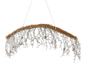 4064118886747 - Winterliche Kunstpflanze CREATIV DECO Weihnachtsdeko Kunstpflanzen Gr L 78 cm grün Weihnachtsgirlande Adventskränze Girlanden Reisigbogen mit Zweige in geeister Optik Länge 78 cm