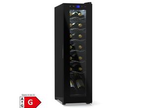 4060656520068 - Shiraz 14 Slim Uno Weinkühlschrank 14 Flaschen 5 - 18 °C Touch-Control Schwarz 14 Flaschen 1 Kühlzone