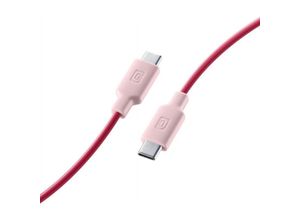 8018080433238 - Cellularline Lade- und Datenkabel rosa 100cm USB Type-C auf Type-C USBDATAC2CSMARTP