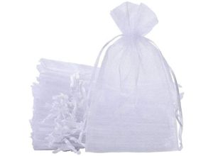 7751577835436 - Lntyq - 100 Stück große Organza-Geschenkbeutel 20 x 30 cm Schmuckbeutel Hochzeitsgeschenkbeutel mit Kordelzug zum Verpacken von Geburtstagspartys