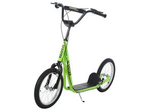 4251774964616 - Kinderscooter mit Handbremse 139 x 58 x 90-96 cm (LxBxH) Tretroller Kids Cityroller Kinderroller Roller