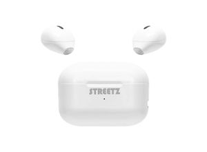 7333048051684 - STREETZ TWS-114 In Ear Headset Bluetooth® Stereo Weiß Batterieladeanzeige Headset Ladecase Lautstärkeregelung Touch-Steuerung