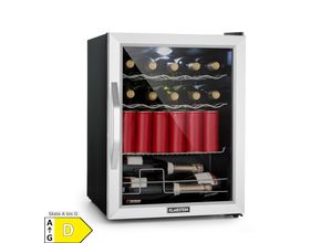 4060656108938 - - Beersafe XL Mix It Edition Kühlschrank 60 Liter 4 Böden Panoramaglastür - Schwarz