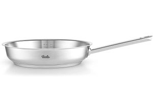 4009209380766 - Bratpfanne FISSLER ORIGINAL-PROFI COLLECTION Edelstahl-Pfanne silber (silberfarben) Pfannen Ø 28cm mit breitem Schüttrand Kaltmetallgriffen Made in Germany