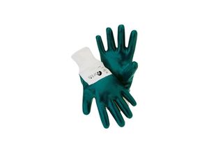 4317784794176 - Fortis - 12 Paar Nitrilhandschuh Mechanic blue mit Strickbund Gr 10