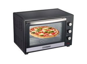 4260460590398 - Steinborg Minibackofen 60L Pizzaofen 90 min Timer 2000W schwarz