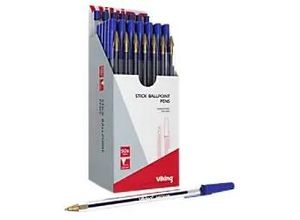 8717868016709 - Viking SBM10 Kugelschreiber Blau Mittel 04 mm 50 Stück