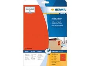 4008705045629 - HERMA Farbige Etiketten 4562 Rot Rechteckig 105 x 148 mm 20 Blatt à 4 Etiketten