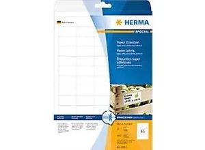 4008705109130 - HERMA Etiketten A4 381x212 mm weiß extrem stark haftend Papier matt 1625 St - Weiß - Rechteck - Dauerhaft - Papier - Matte - Laser Inkjet