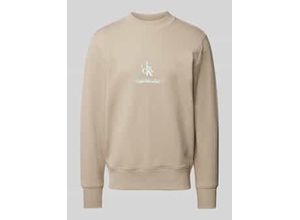 8721107509396 - Sweatshirt aus reiner Baumwolle mit Stehkragen