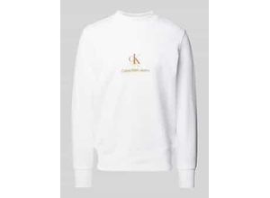 8721107510279 - Sweatshirt aus reiner Baumwolle mit Stehkragen