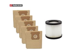 4062495010182 - Parkside ® - Staubsaugerbeutel + Faltenfilter Set passend für Parkside Nass- Trockensauger pnts 20-Li A1 - lidl ian 310656