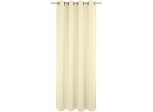 4004567427740 - Vorhang WIRTH Sunday beige (creme) Gardinen 345cm Ösen 142cm Baumwolle Polyester nach Maß B142cm H345cm