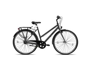 4250585419742 - City One Trekkingrad 28 Zoll Urban Bike Trekking Fahrrad 155 - 175 cm Trekkingbike mit 7 Gängen StVZO (anthrazit 50cm)