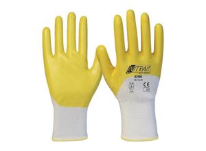 4059904130654 - Nitras - Handschuhe 03405 Größe 8 weiß gelb Polyester mit Nitril en 388 PSA-Kategorie ii