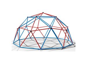 4054748016362 - Klettergerüst 305x305x155cm DomeClimber Kinder Kletterkuppel Geodome 10FT - blau rot