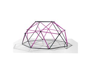 4054748016317 - Klettergerüst 244x244x120cm DomeClimber Kinder Kletterkuppel Geodome 8FT - anthrazit pink