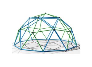 4054748016508 - Klettergerüst 360x360x180cm DomeClimber Kinder Kletterkuppel Geodome 12FT - blau grün