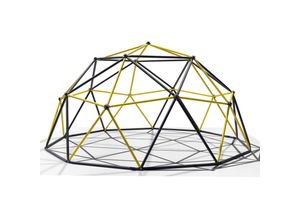 4054748016539 - Klettergerüst 360x360x180cm DomeClimber Kinder Kletterkuppel Geodome 12FT - anthrazit gelb