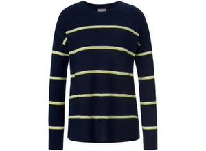 4061389803039 - Rundhals-Pullover aus 100% Premium-Kaschmir blau 44