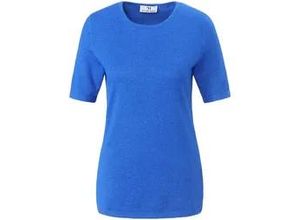 4065691020856 - Rundhals-Pullover aus Seide Kaschmir Seide Kaschmir blau 36