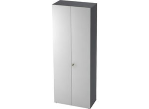 4032062158050 - eurokraft pro Aktenschrank Flügeltüren 5 Fachböden graphit   alusilber