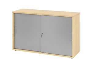 4032062186619 - Schiebetürenschrank 1753S Haziender V1753S 3 S BS ahorn silber 2 Fachböden 1200 x 400 x 1100 cm