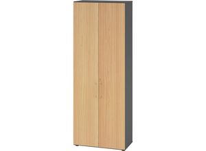 4032062324592 - Aktenschrank 968T6 V968T6 G 6 BS grafit buche 5 Fachböden 800 x 420 x 2156 cm