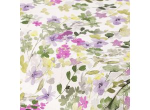 4058896370840 - Dekostoff Blumen Lorena grün lila