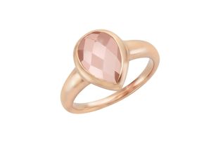 4006046258272 - Jamelli Ring 925 - Sterling Silber Rosenquarz rosa Glänzend (Größe 058 (185))