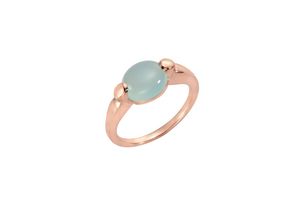 4006046312363 - Jamelli Ring 925 - Sterling Silber Chalcedon blau Glänzend 275ct (Größe 058 (185))