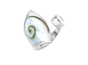 4006046327848 - Zeeme Pearls Ring 925 - Sterling Silber Muschel weiß Glänzend (Größe 060 (191))