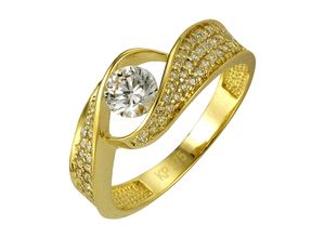 4006046209700 - Gold Ring 375 Gold mit Zirkonia weiß