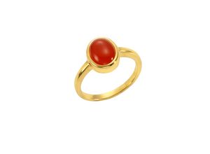 4006046312288 - Jamelli Ring 925 - Sterling Silber Carneol orange Glänzend 239ct (Größe 056 (178))