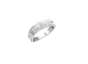 4006046406857 - Fingerring ZEEME 925 - Sterling Silber rhodiniert Zirkonia Fingerringe Gr 054 (172) Silber 925 (Sterlingsilber) weiß (weiß weiß) Damen