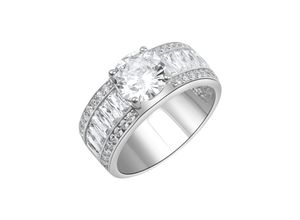 4006046406680 - Zeeme Silber Ring 925 - Sterling Silber rhodiniert Zirkonia