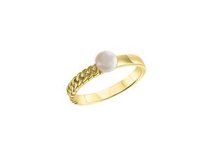 4006046396165 - CELESTA® Damen Ring 925er Silber mit Süsswasserzuchtperle gold 60