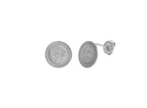 4006046339445 - Silber Ohrstecker 925 - Sterling Silber ohne Stein 1cm Gehämmert