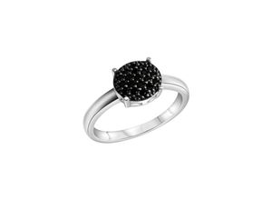 4006046395922 - Silber Ring 925 - Sterling Silber Zirkonia schwarz Glänzend (Größe 054 (172))