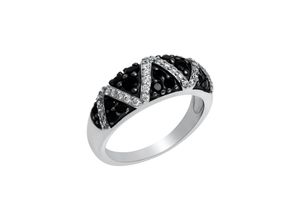 4006046339520 - Silber Ring 925 - Sterling Silber Zirkonia schwarz Glänzend (Größe 058 (185))