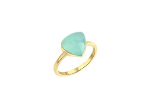 4006046383431 - Jamelli Ring 925 - Sterling Silber Chalcedon grün Glänzend 440ct (Größe 058 (185))